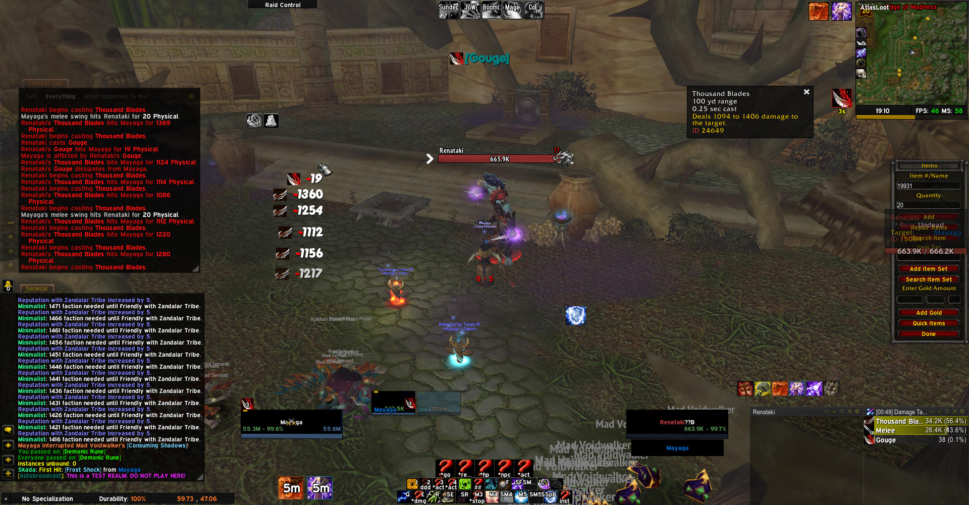 [PTR] [ZG] Edge of Madness - Renataki constantly casting Thousand ...