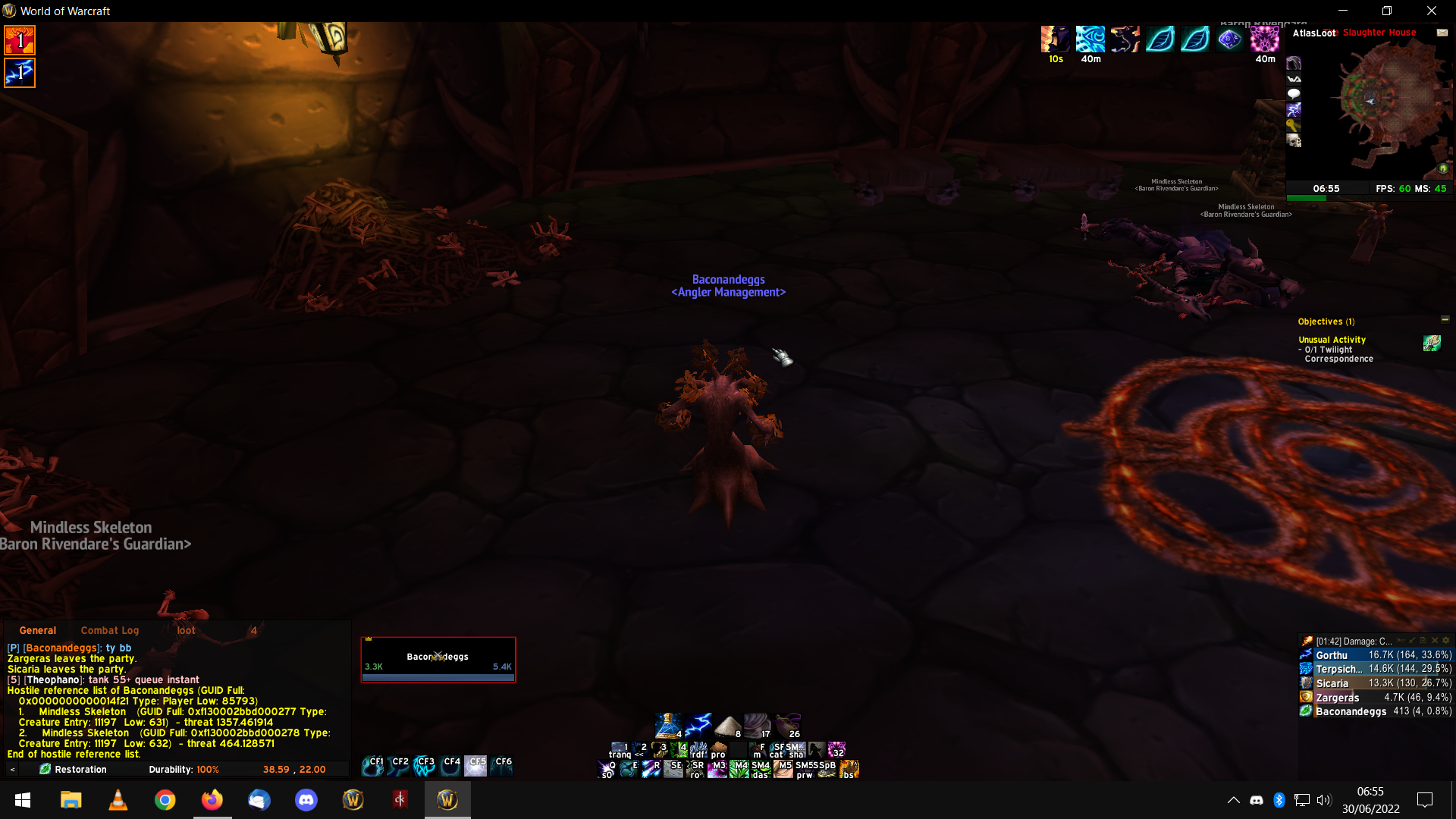 [Stratholme] Baron Rivendare spawns Mindless Skeletons underground ...