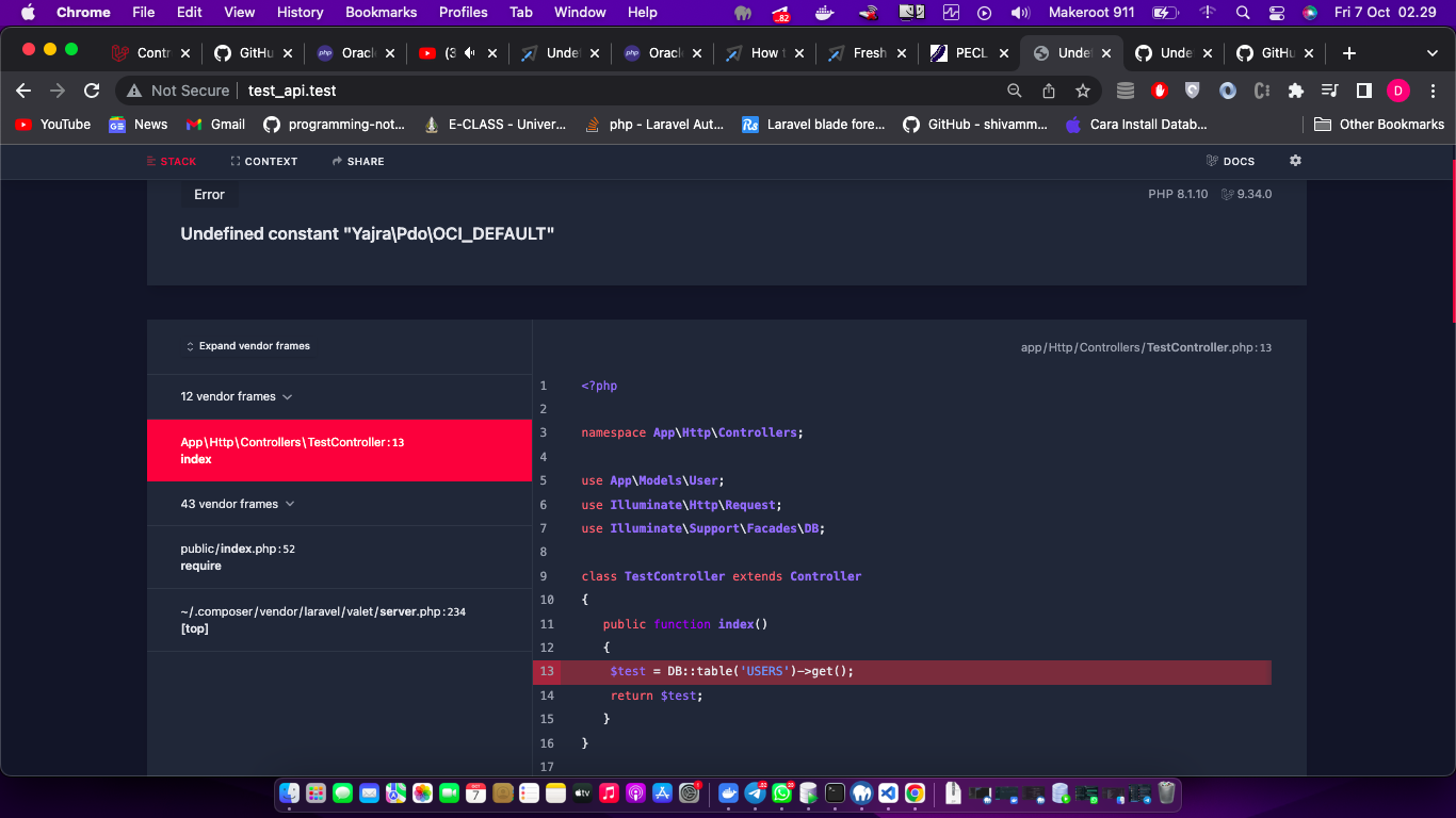 Undefined Constant Yajra Pdo Oci Default Found · Issue 727 · Yajra Laravel Oci8 · Github