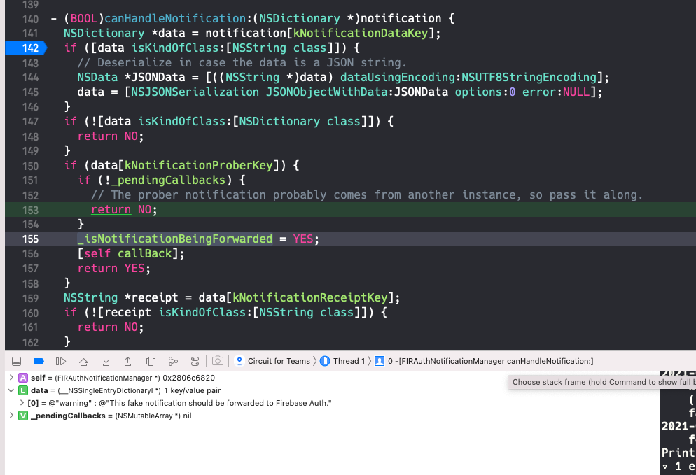 Auth().auth is not recognizing silent push notification when method swizzling is not enabled ...