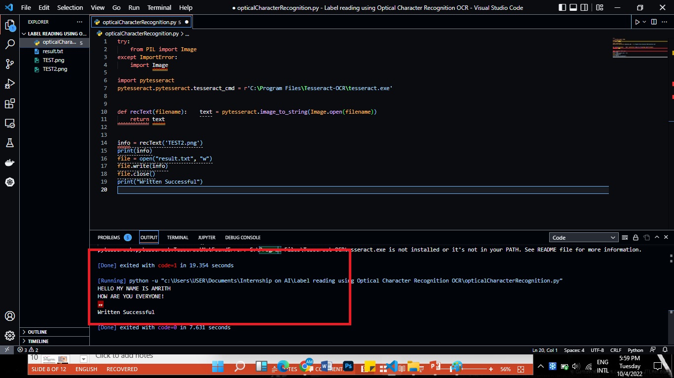 GitHub - amrith-am/Label-reading-using-Optical-Character-Recognition ...