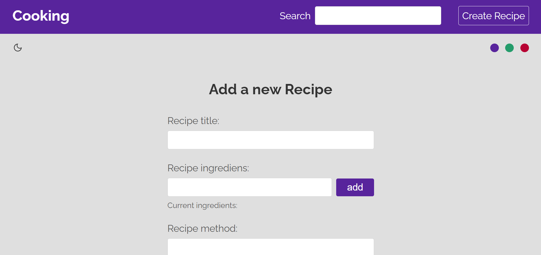 GitHub - david587/RecipeApp_React