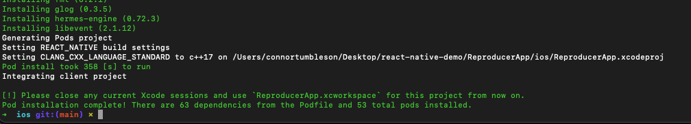 React Native Pod Install Failed · Issue 38610 · Facebookreact Native · Github