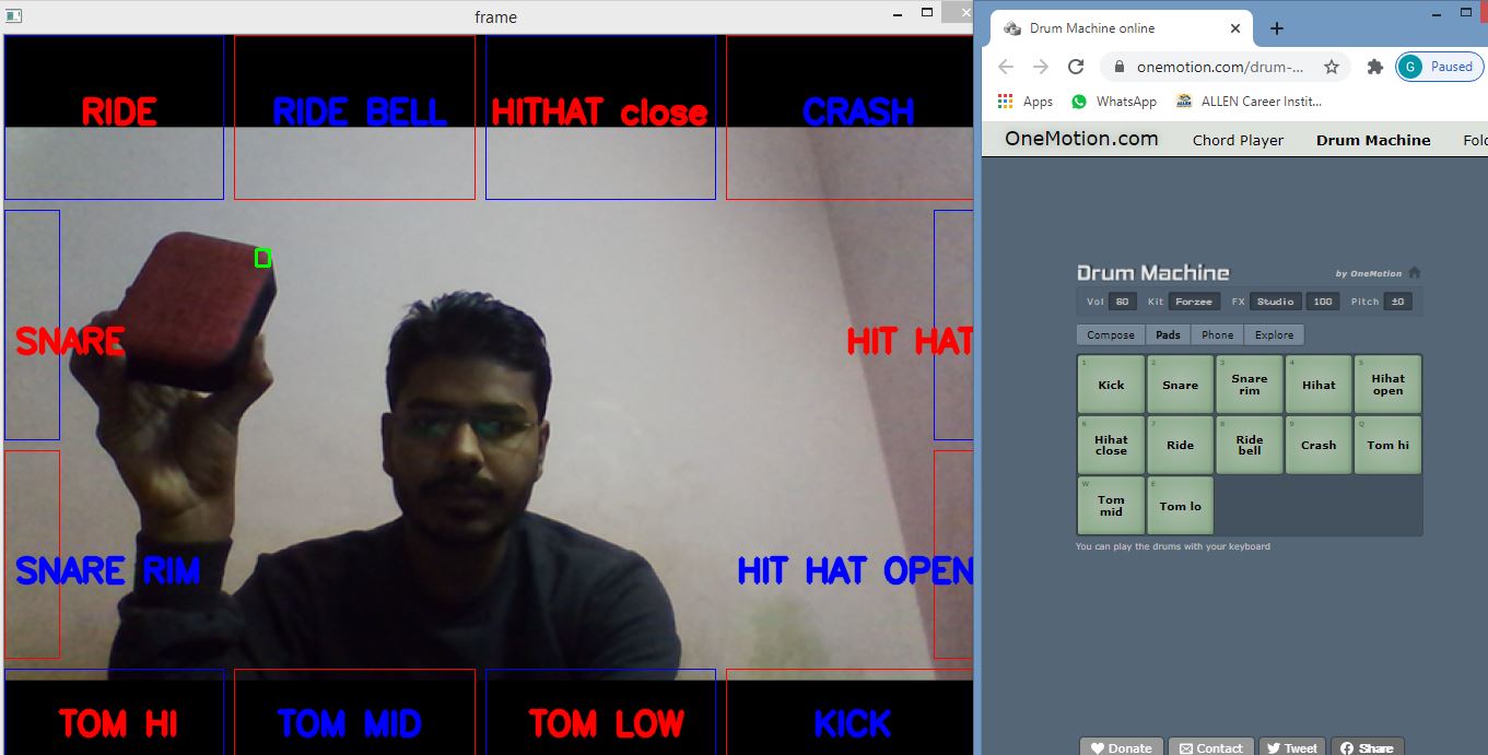 GitHub - ravibpibs/AIR-DRUM-OPENCV