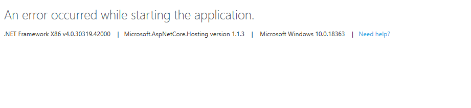 HTTP Error 500.19 - Internal Server Error · Issue #4 · Resgrid/Core · GitHub