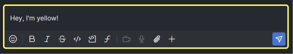 Chat Input area border an aggressive blue after update beyond 5.x to 6 ...