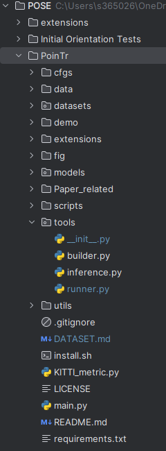 No module named 'PoinTr' found · Issue #134 · yuxumin/PoinTr · GitHub