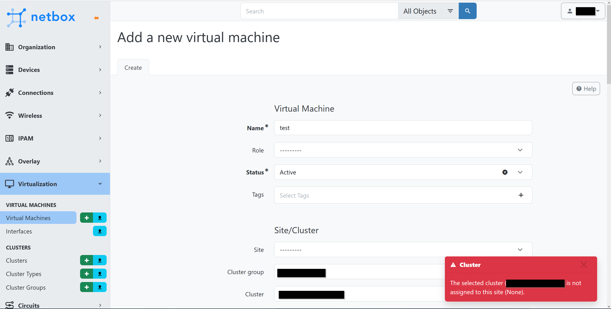 VM creation via GUI or Script · Issue #10090 · netbox-community/netbox ... VM creation via GUI or Script · Issue #10090 · netbox-community/netbox ...