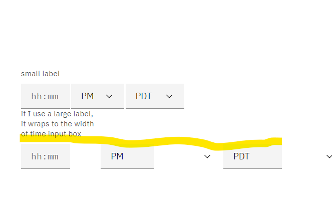 Timepicker Label Width · Issue 1749 · Carbon Design Systemcarbon Components Svelte · Github