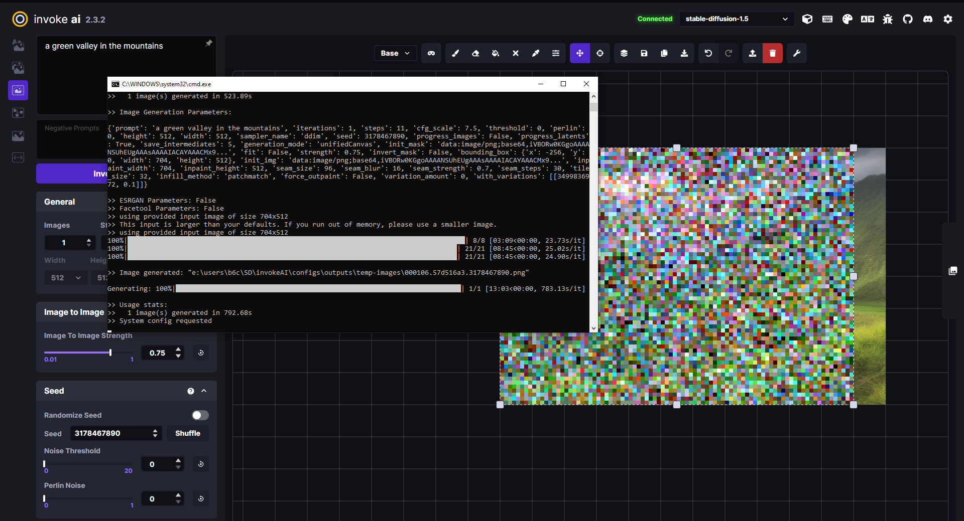 [bug]: In Unified Canvas, after long processing, there is no staging ...