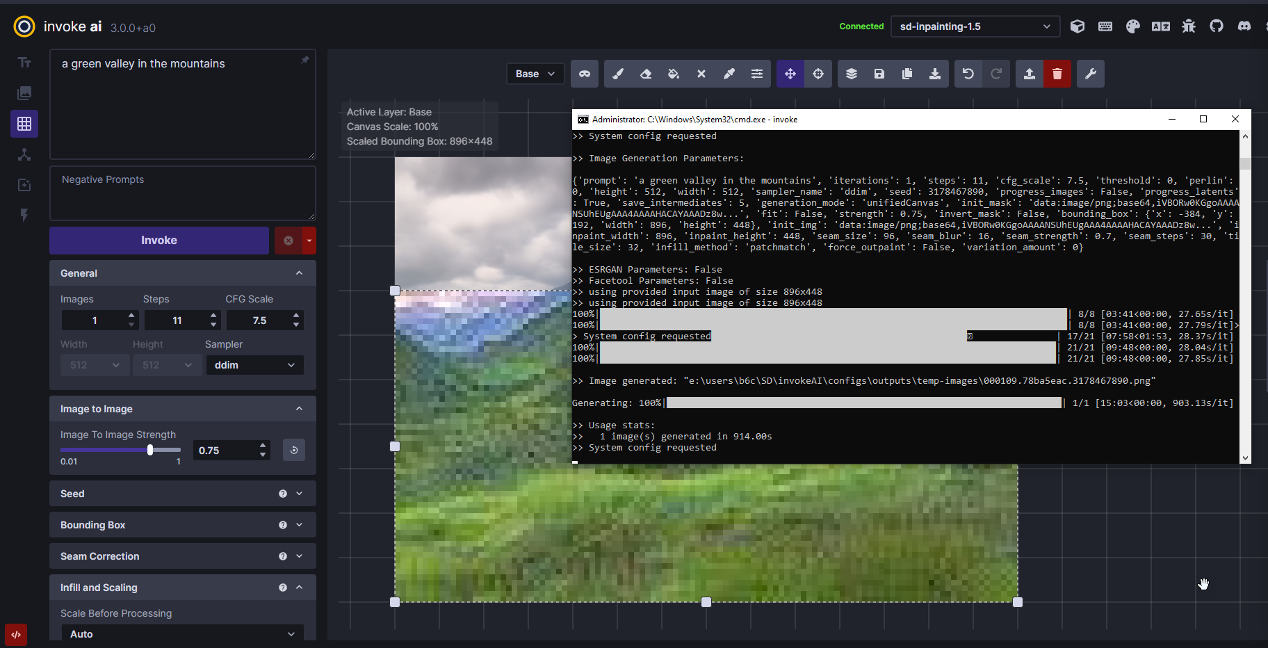 [bug]: In Unified Canvas, after long processing, there is no staging area toolbar buttons ...