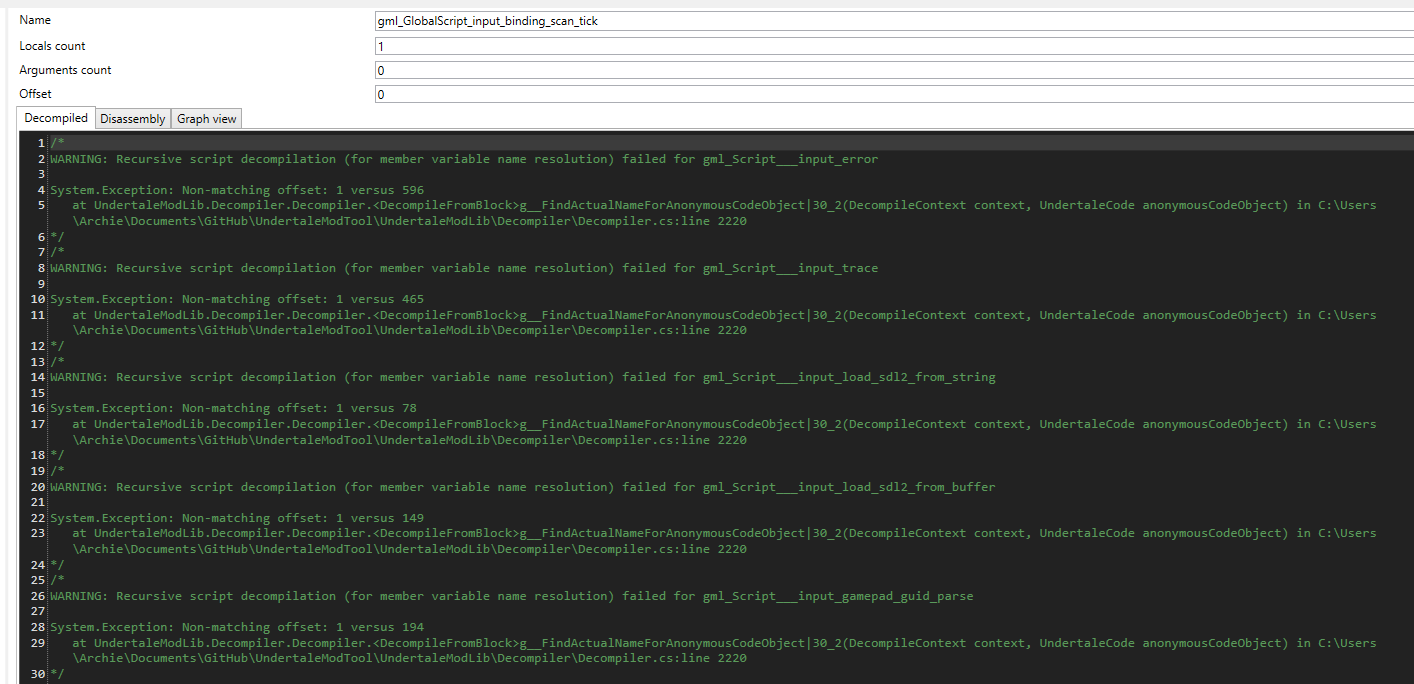 Garden Defender issues · Issue #797 · UnderminersTeam/UndertaleModTool · GitHub