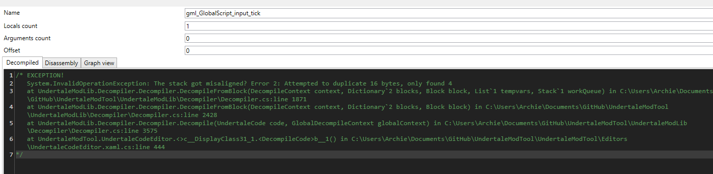 Garden Defender issues · Issue #797 · UnderminersTeam/UndertaleModTool ...
