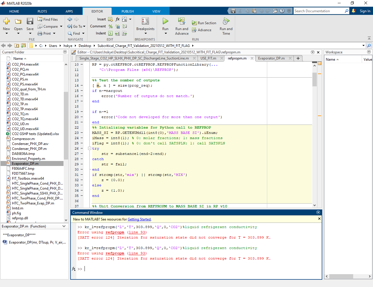 Saturated liquid properties for Carbon Dioxide (CO2) near critical ...