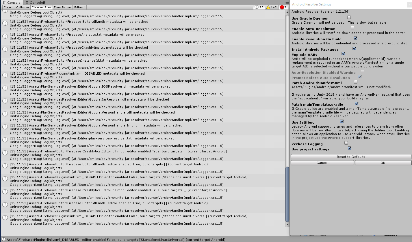 There's just absolutely too much spam from the resolver. · Issue #327 · googlesamples/unity-jar ...