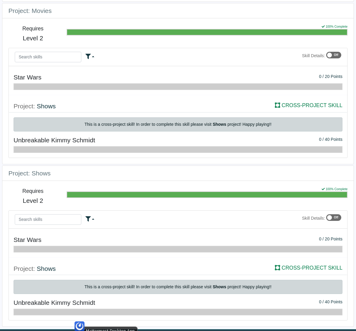 Global Badge Details shows duplicate skills in client-display · Issue ...