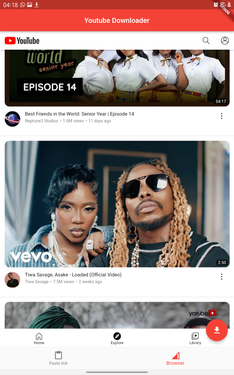 GitHub - ClementPeter/Youtube-Downloader: Light weight Youtube video downloader built with Flutter
