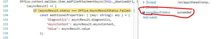 Attempting to attach large file in Outlook for Windows using Office.context.mailbox.item ...