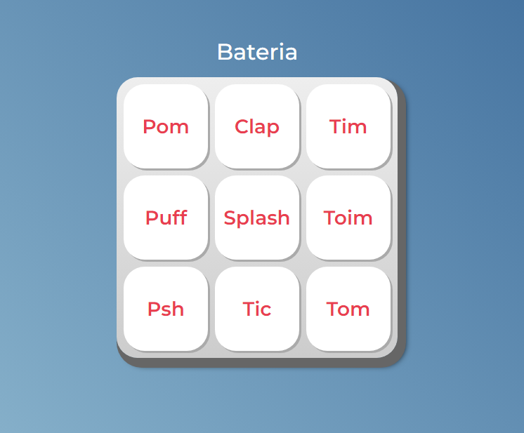 GitHub - afonsopbn/bateria: Reproduz sons ao clicar nos botoes