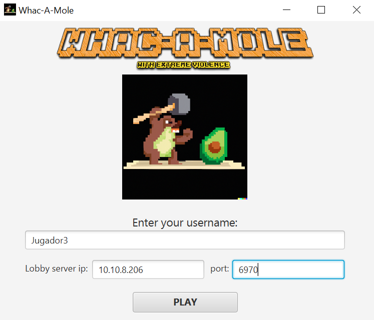 GitHub - pedro9olivares/Whac-a-mole: Multiplayer game developed using Java, TCP communication ...
