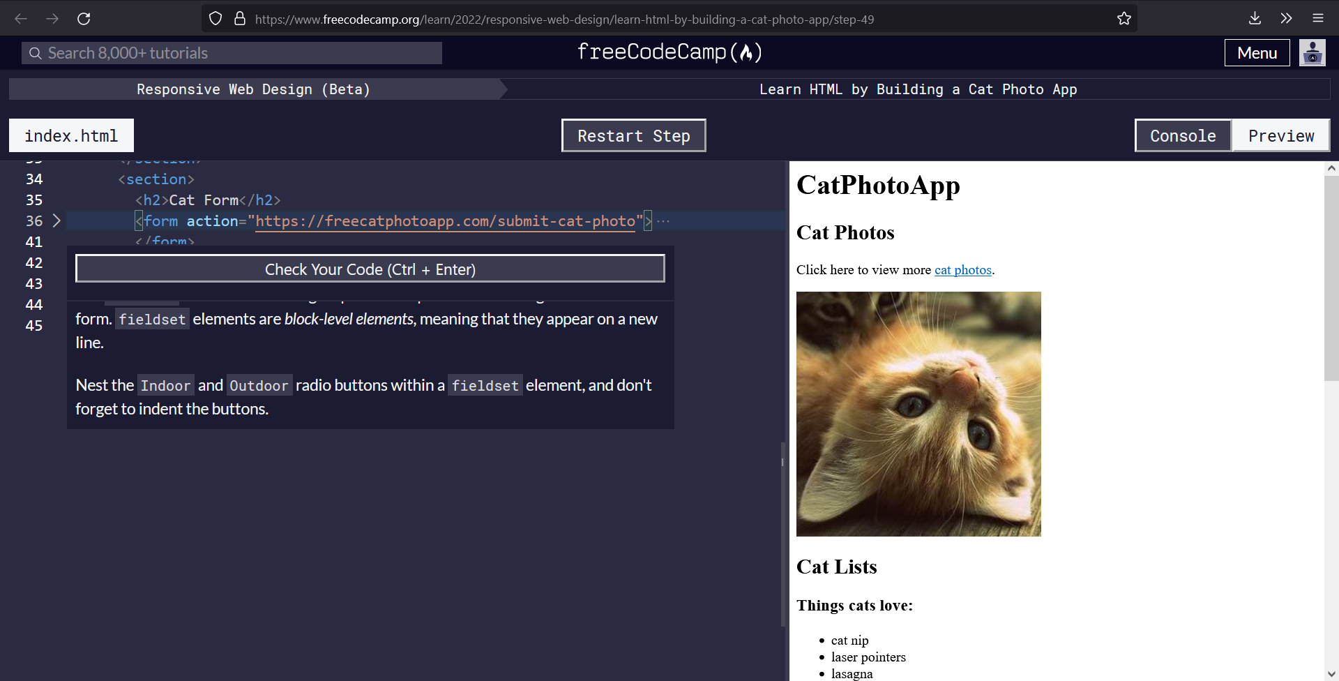 code folding in the editor breaks the ui (beta responsive web design course) · Issue #45481 ...