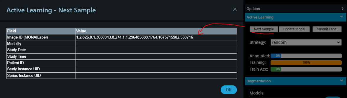 OHIF next sample redirects to wrong url · Issue #1280 · Project-MONAI/MONAILabel · GitHub