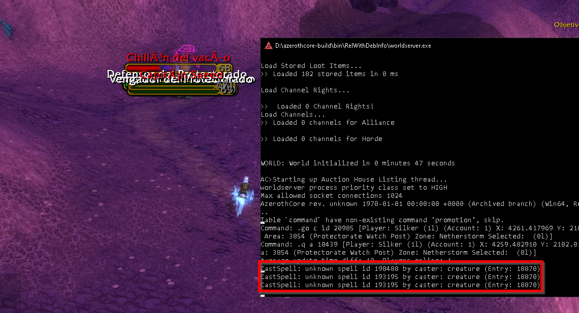 Dimensius the All-Devouring cast spell error · Issue #3869 · azerothcore/azerothcore-wotlk · GitHub