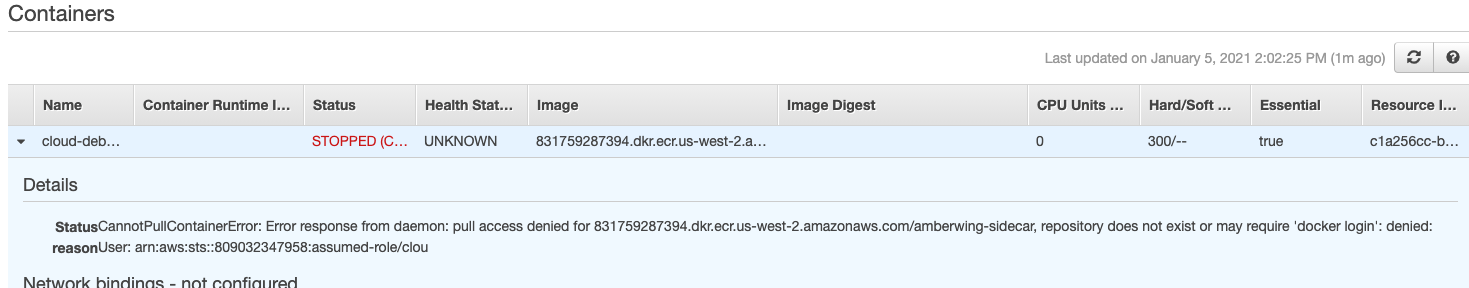 CloudDebug can not pull amberwing-sidecar image from ECR · Issue #2318 · aws/aws-toolkit ...
