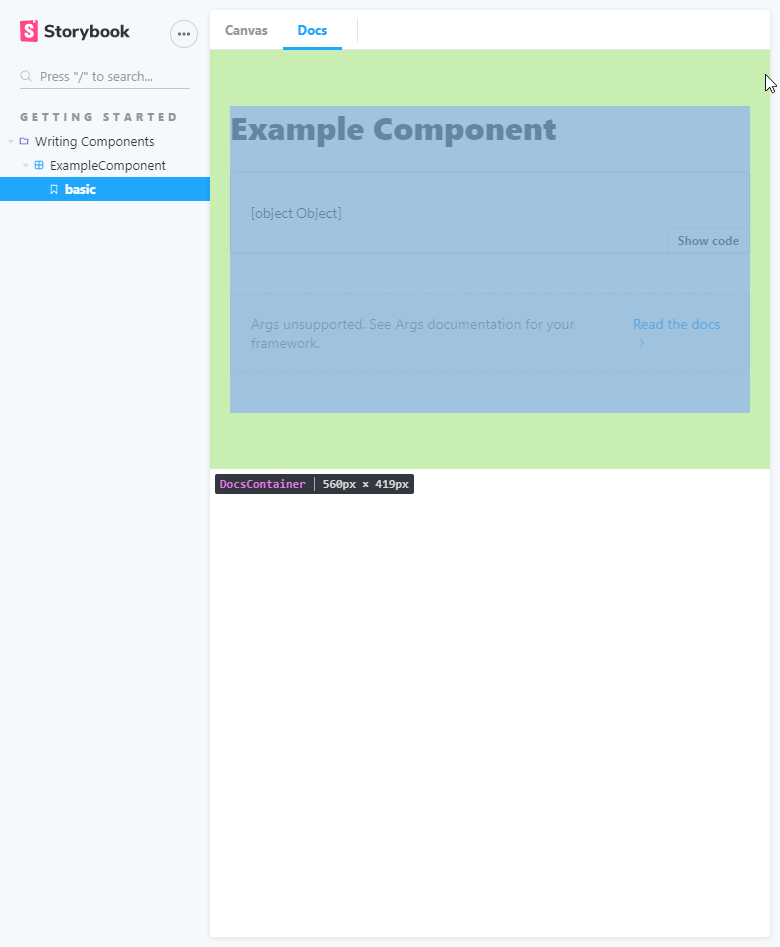 [addon-docs] MDX only renders [Object object] · Issue #12176 · storybookjs/storybook · GitHub