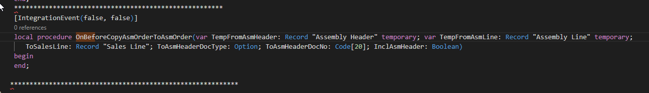 [Event Request] Codeunit 6620 - "Copy Document Mgt." - OnBeforeCopyAsmOrderToAsmOrder · Issue ...
