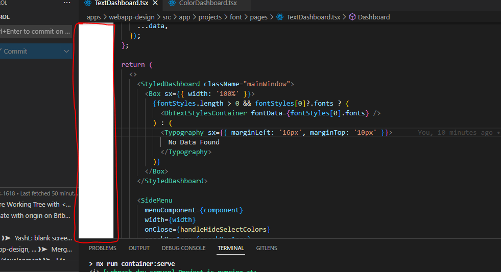 White screen on some portion of VS-code · Issue #157985 · microsoft ...