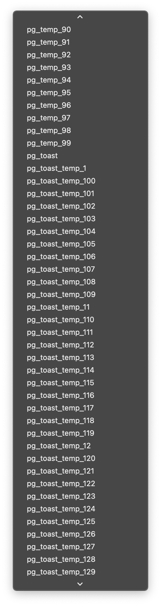 how to hidden pg_temp_* schemas · Issue #2419 · TablePlus/TablePlus · GitHub