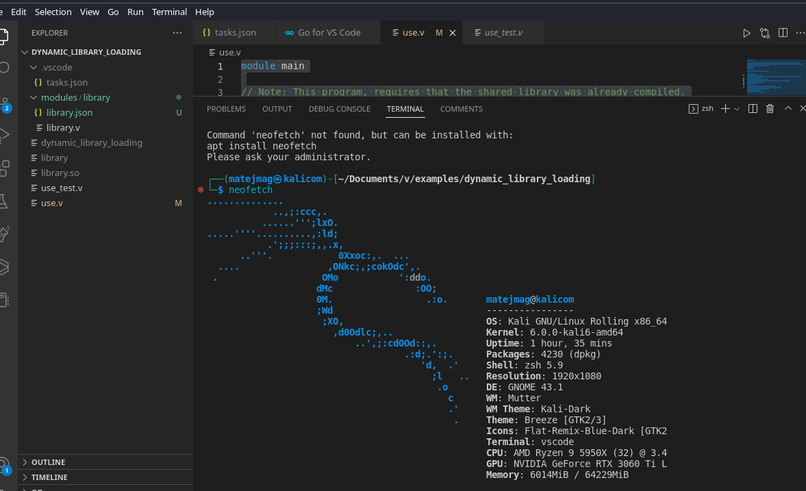 V shared library -prod to V build · Issue #16899 · vlang/v · GitHub