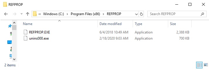 Uninstallation issue, corrupted exe · Issue #252 · usnistgov/REFPROP ...