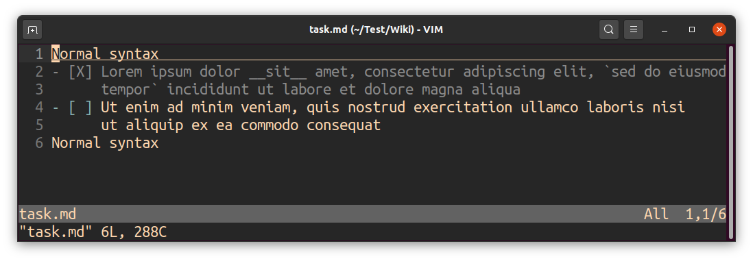 Broken markup with multi-inline markup check list and highlight · Issue #971 · vimwiki/vimwiki ...