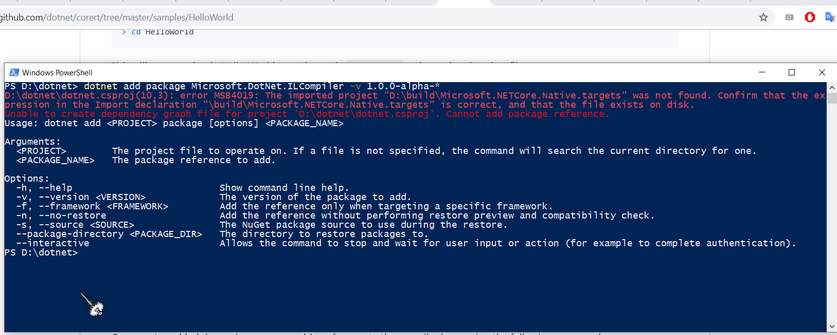 Set IlcPath environment on .csproj · Issue #8007 · dotnet/corert · GitHub