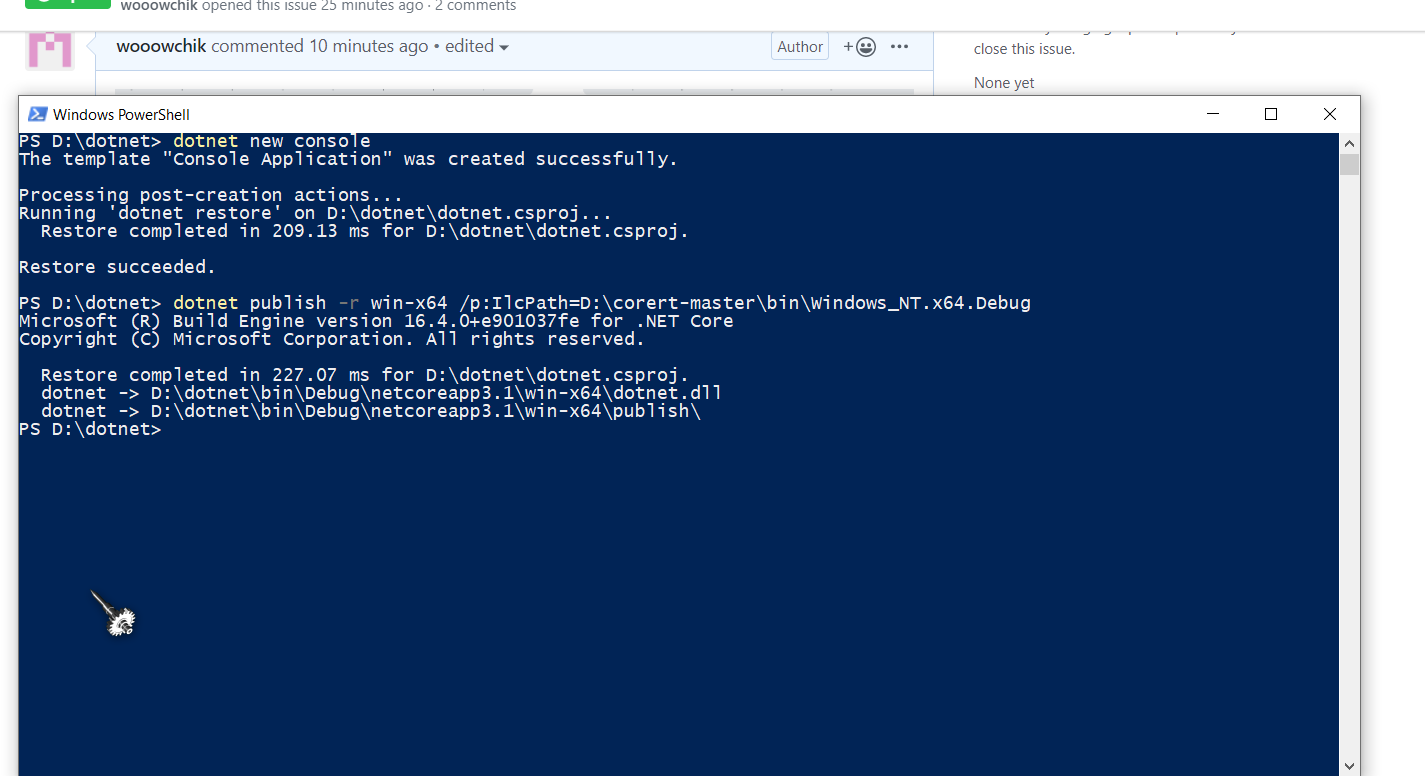 Set IlcPath environment on .csproj · Issue #8007 · dotnet/corert · GitHub