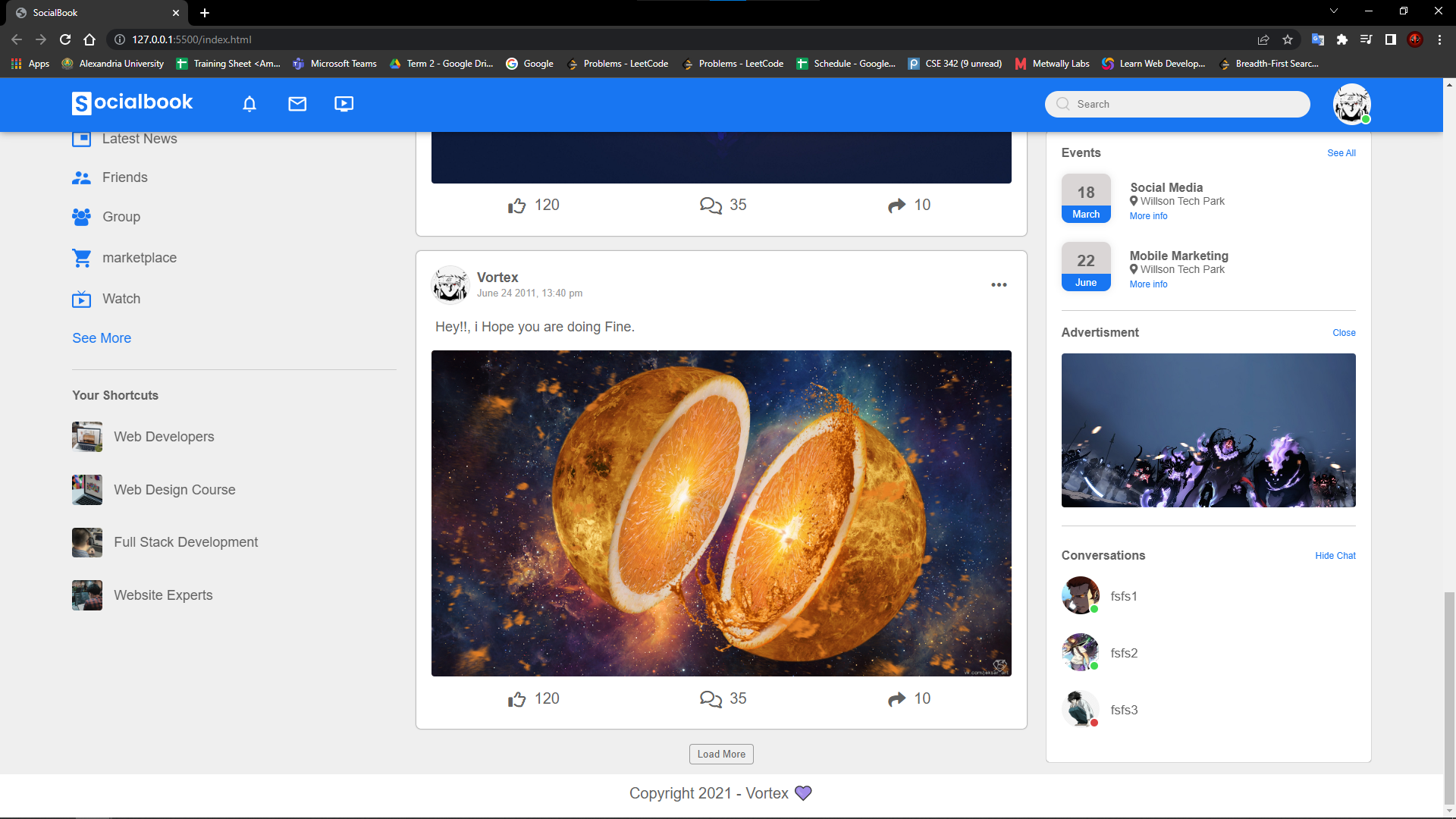 GitHub - amrvortex/Facebook_Clone--HTML-CSS-JS-: a clone of Facebook's main page and the profile ...