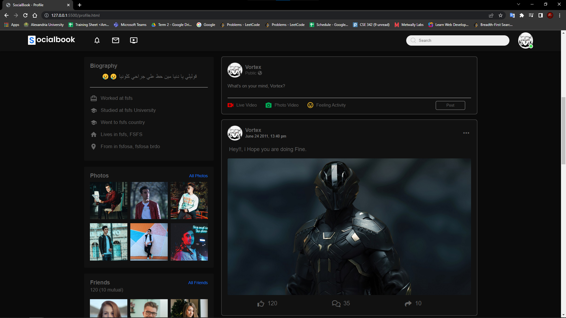 GitHub - amrvortex/Facebook_Clone--HTML-CSS-JS-: a clone of Facebook's main page and the profile ...