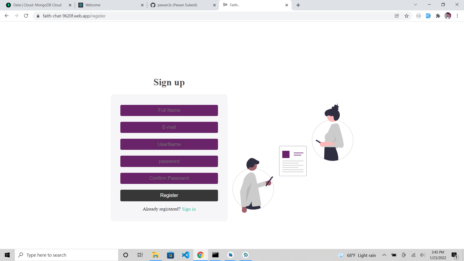 GitHub - pawan3s/chat-react