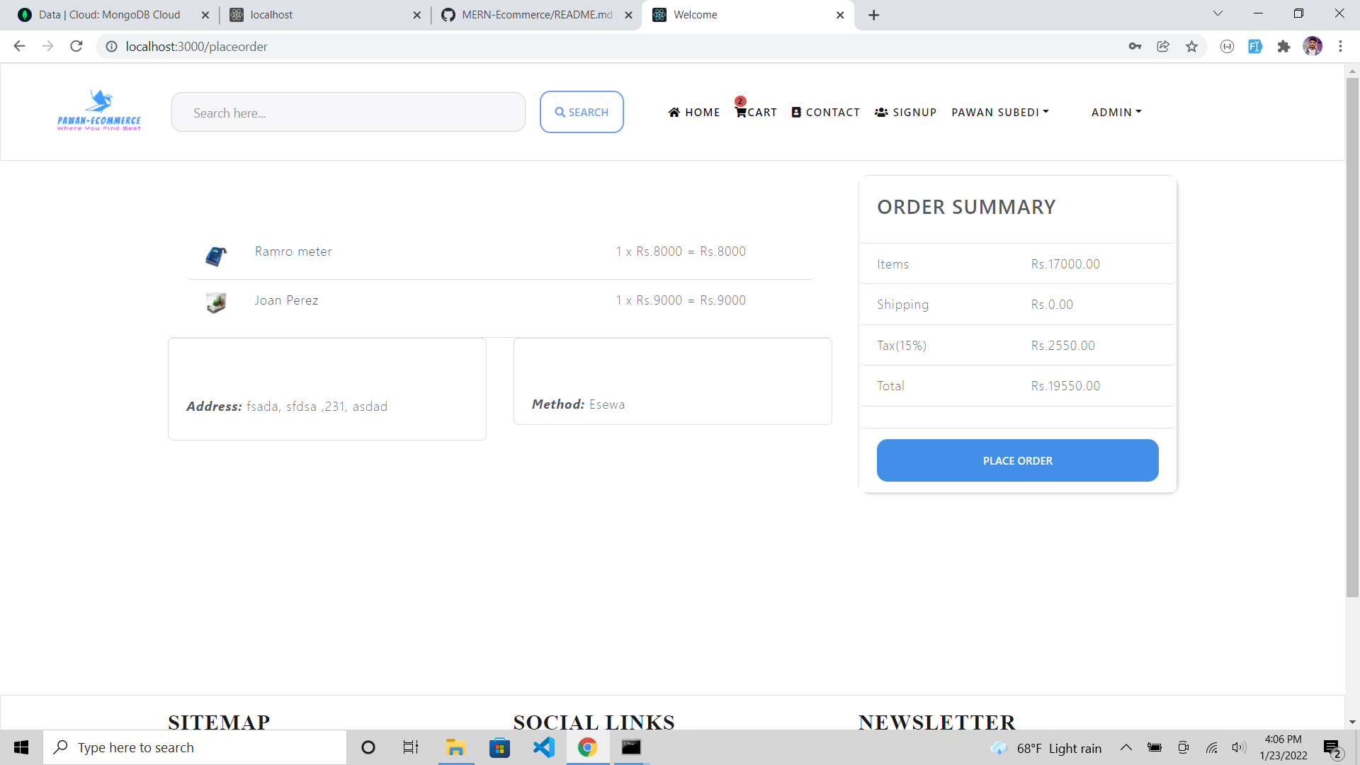 GitHub - pawan3s/MERN-Ecommerce