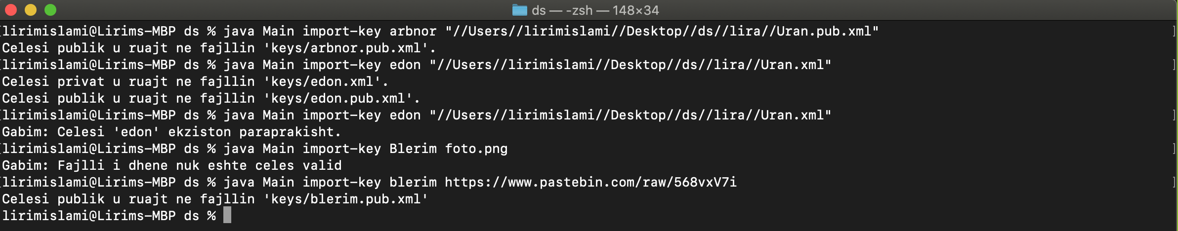 GitHub - LirimIslamii/Data_Security: Ky është Projekti në lëndën Siguria e të dhënave!