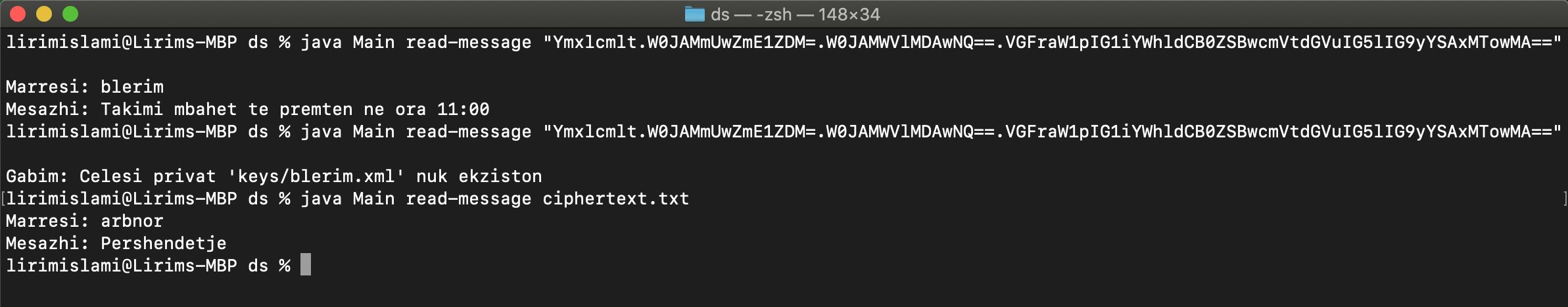 GitHub - LirimIslamii/Data_Security: Ky është Projekti në lëndën Siguria e të dhënave!