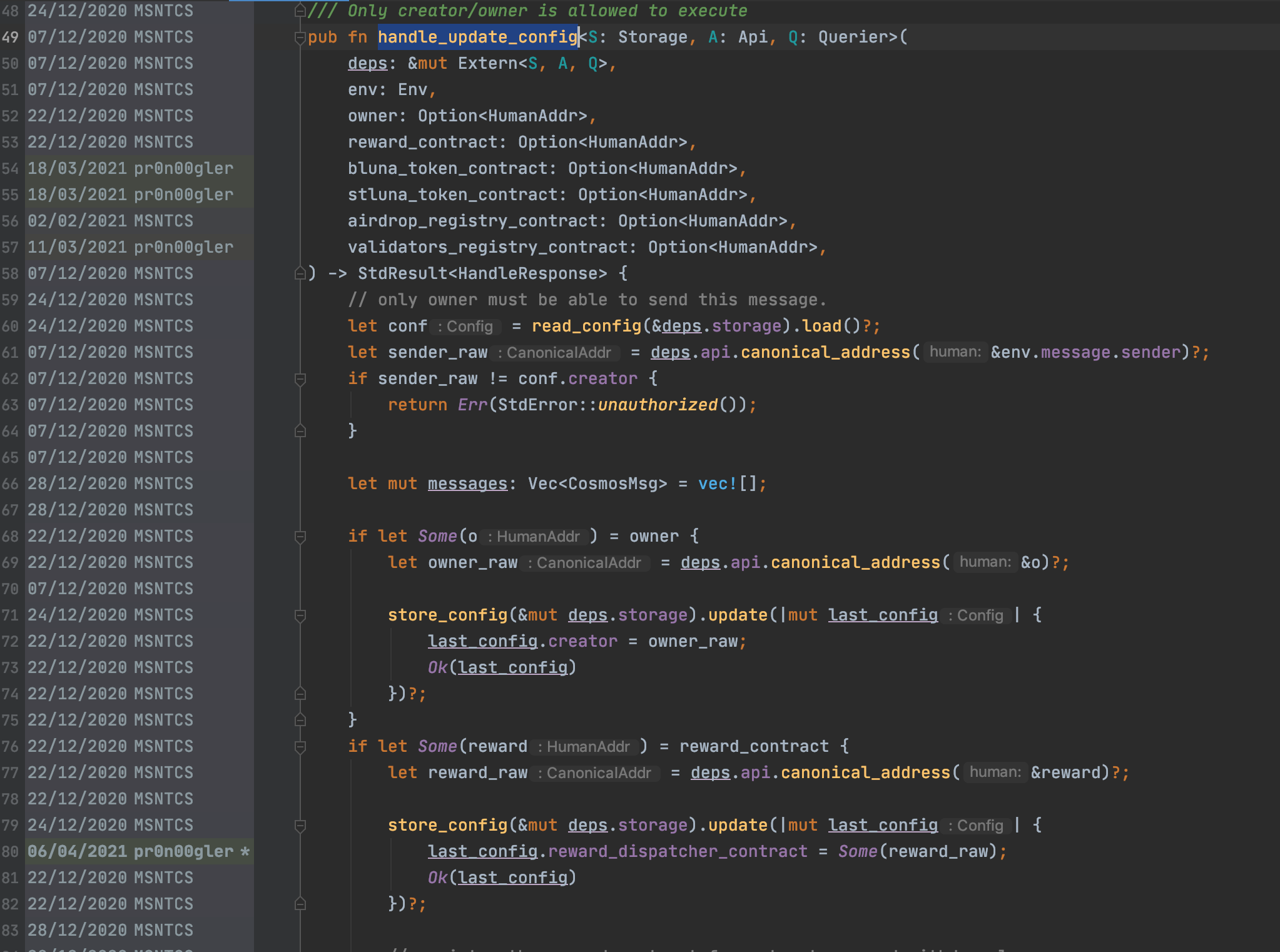 Fix hub.handle_update_config rewards naming · Issue #36 · lidofinance/lido-terra-contracts · GitHub