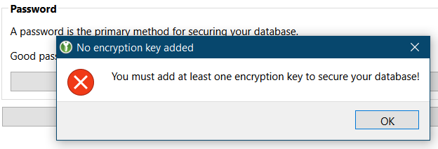 Empty Key Not Allowed · Issue #5249 · keepassxreboot/keepassxc · GitHub
