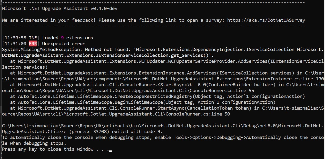 Upper-level framework not working for extensions with code analysis · Issue #1235 · dotnet ...