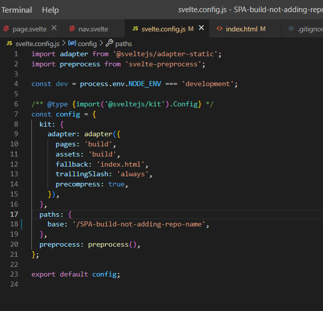 Static Adapter Not Generating Indexhtml With Proper Script Links For Gh Pages Deploy · Issue
