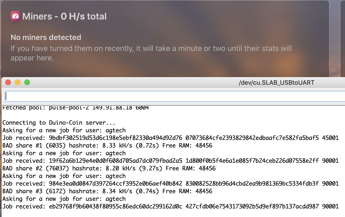 Job received: BAN 1 · Issue #906 · revoxhere/duino-coin · GitHub