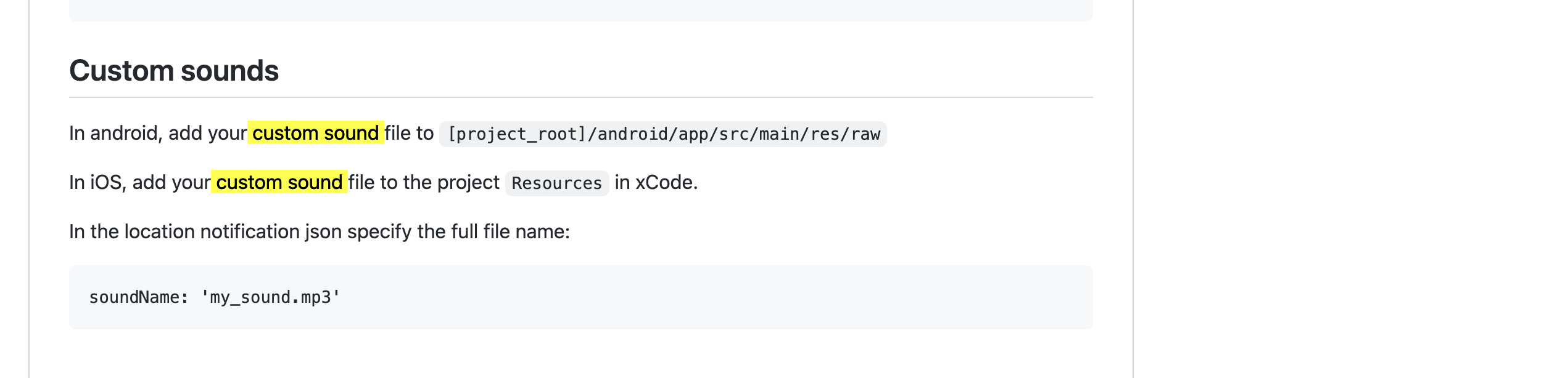 Android Custom Sound Not Working Only Default Sound Is Coming · Issue 2239 · Zo0r React Native