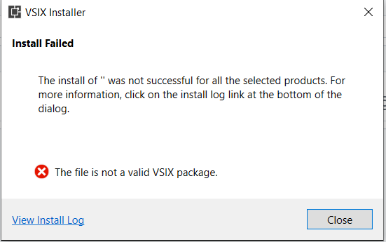 Error during installation of Toolkit for VS 2022: Error during installation of Toolkit for VS 2022: